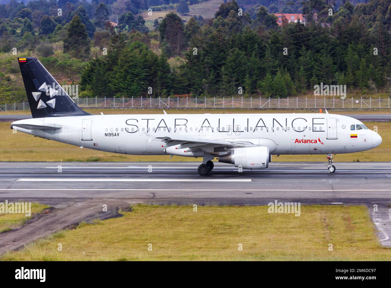 Avianca Airbus A320 airplane Medellin airport Stock Photo - Alamy
