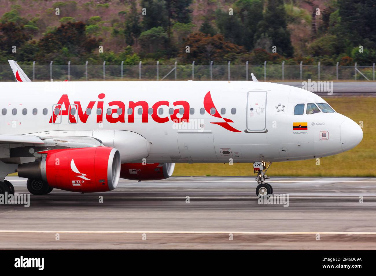 Avianca Airbus A320 airplane Medellin airport Stock Photo - Alamy