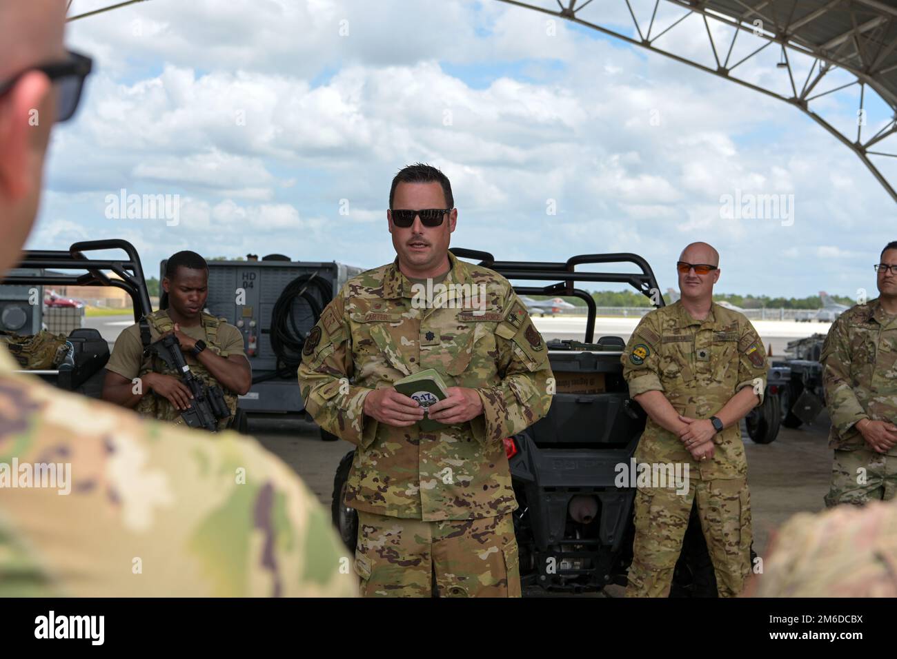 U.S. Air Force Lt. Col. Wes Carter, commander of the 172d Contingency ...