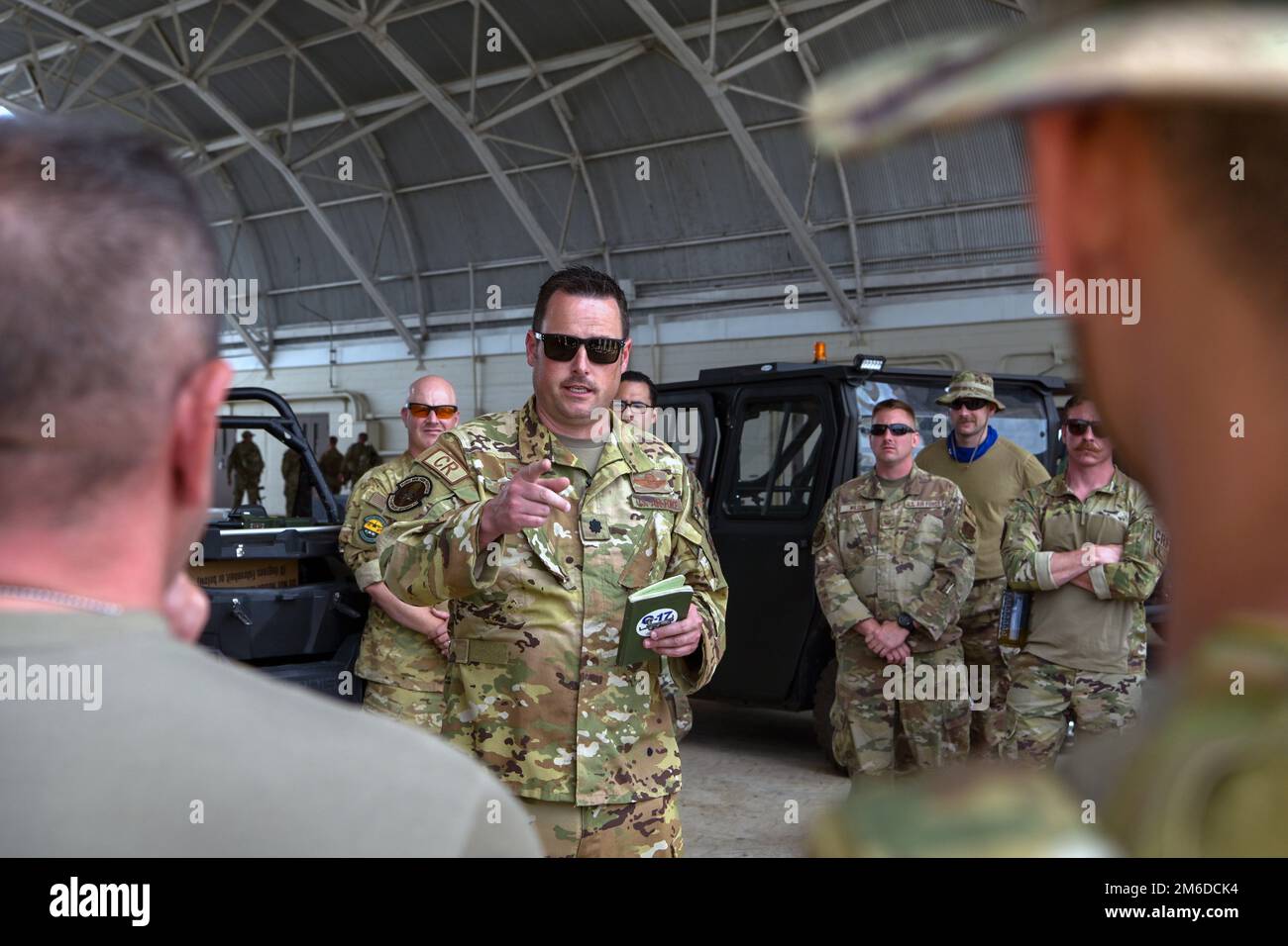 U.S. Air Force Lt. Col. Wes Carter, commander of the 172d Contingency ...