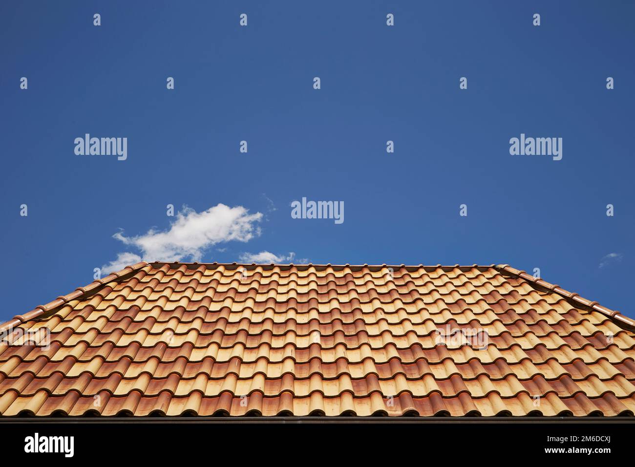 clear sky and house roof Stock Photo - Alamy