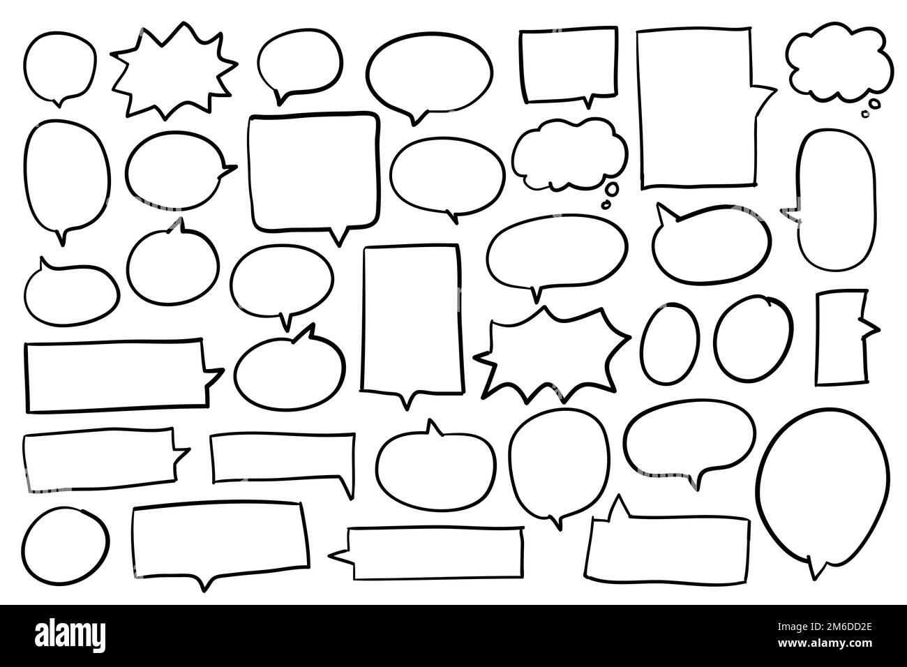 Collection of speech bubbles vector Stock Vector Image & Art - Alamy