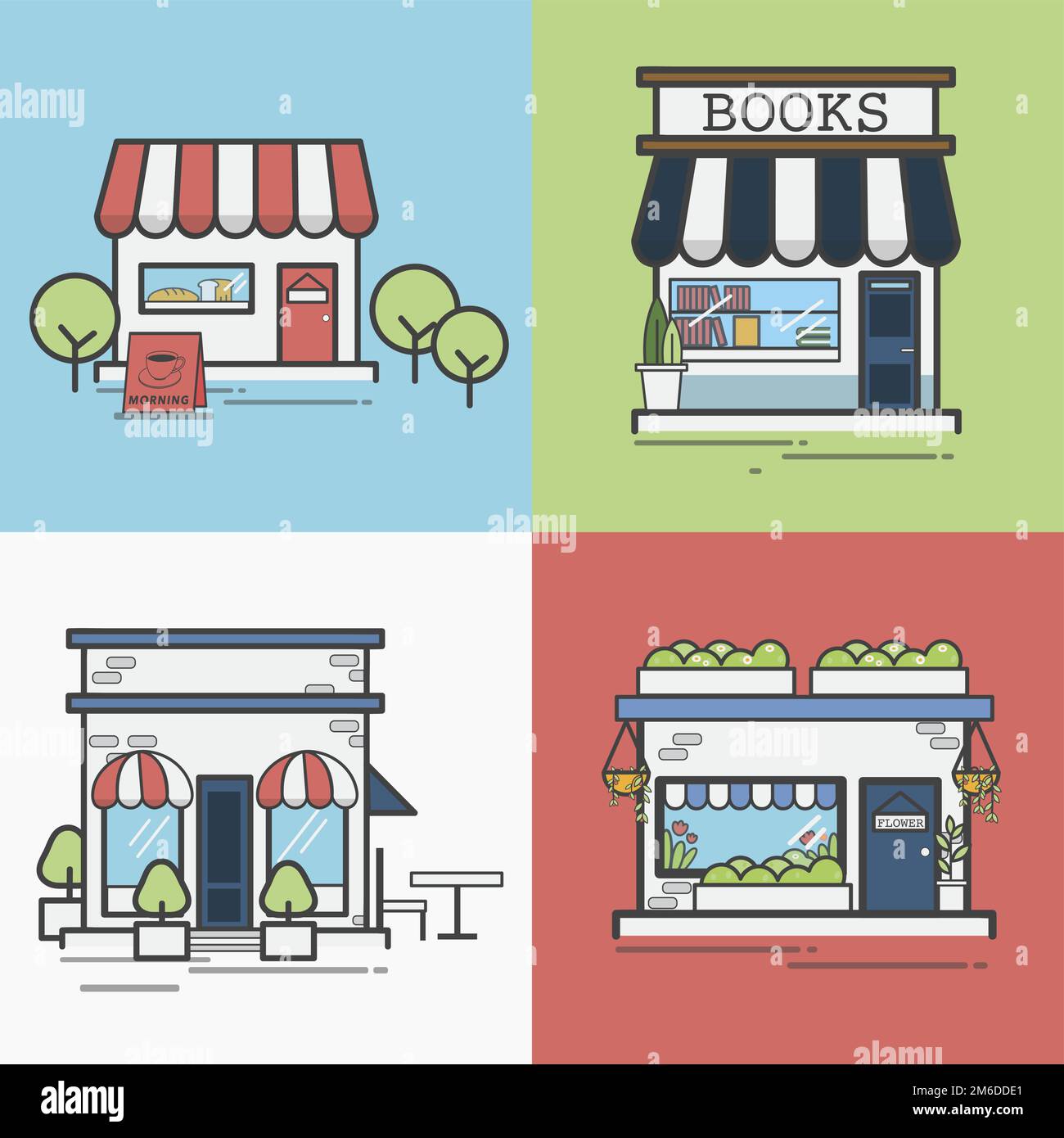 Collection of shops and stores Stock Vector Image & Art - Alamy
