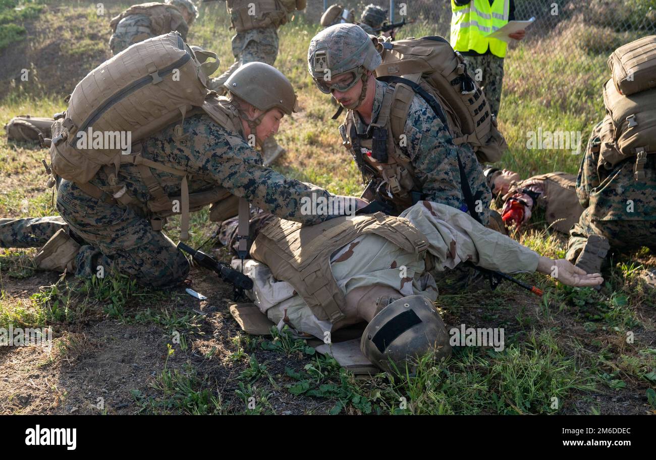 CAMP PENDLETON, Calif. (Apr. 24, 2022) - Hospital Corpsmen, assigned to ...