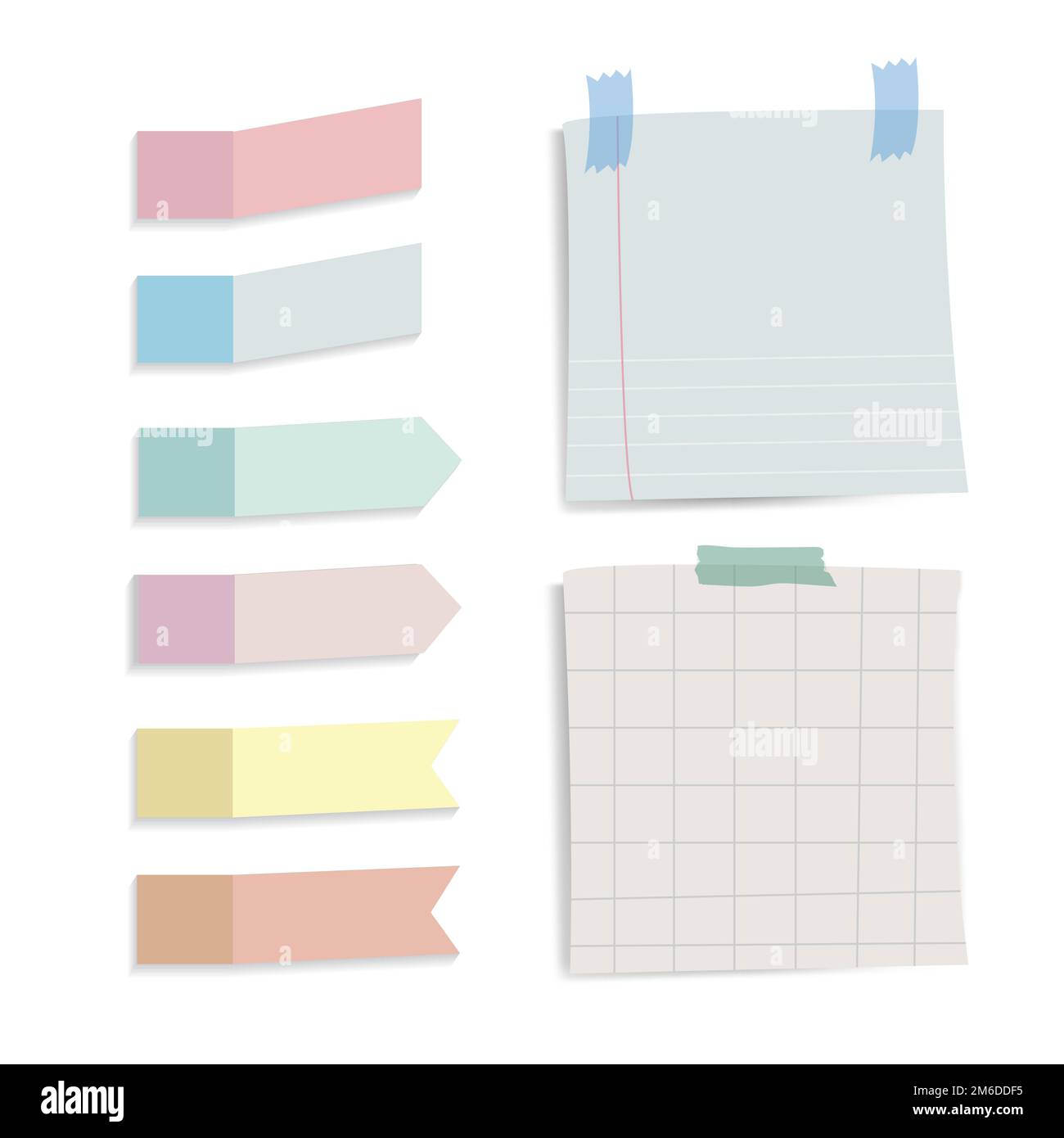 Colorful reminder notes vector set Stock Vector Image & Art - Alamy