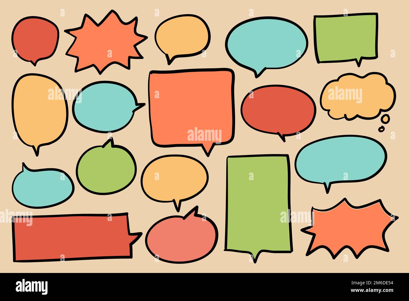 Collection Of Colorful Speech Bubbles Vector Stock Vector Image And Art
