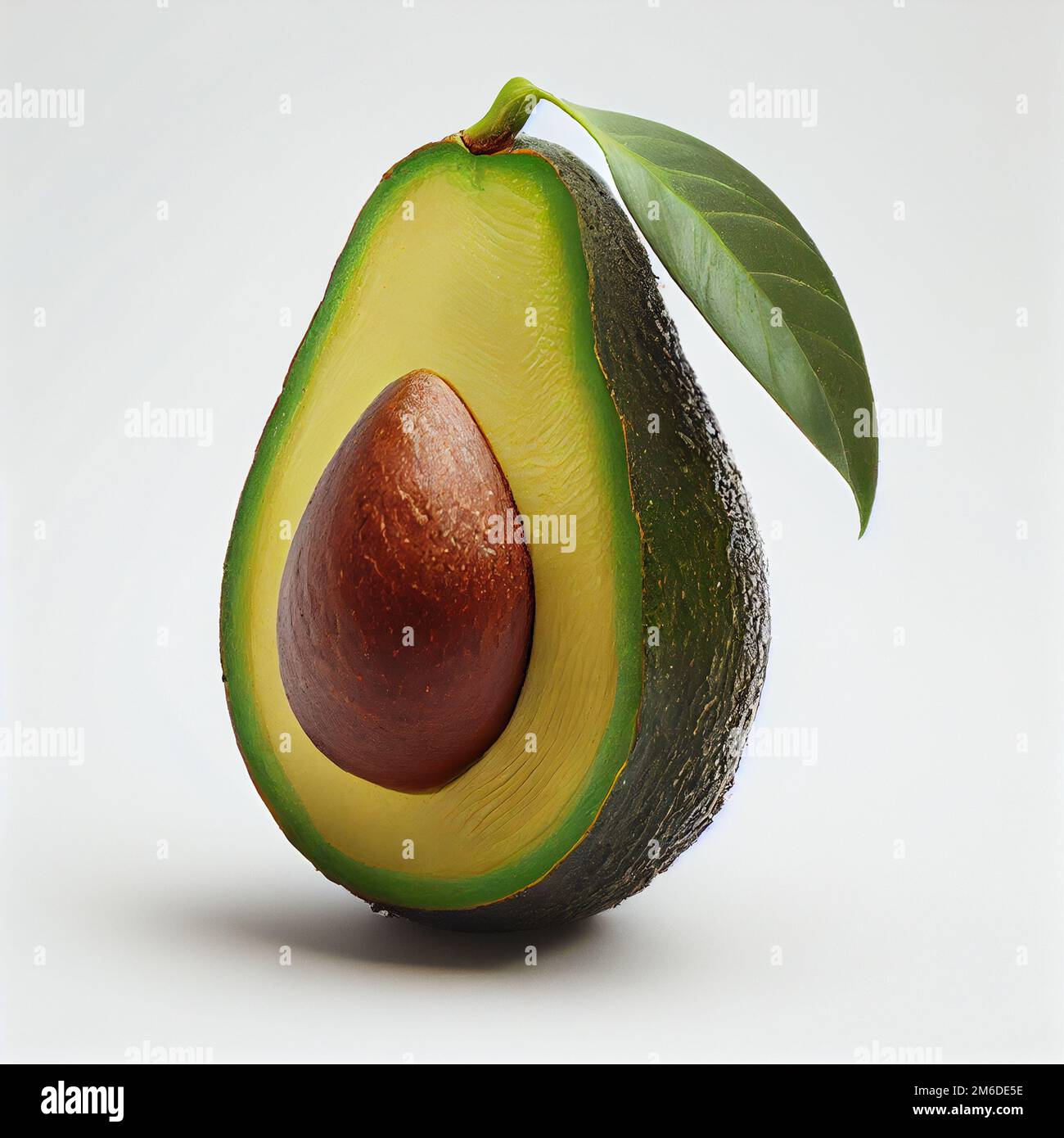 Avocado fruit isolated on white background Stock Photo - Alamy