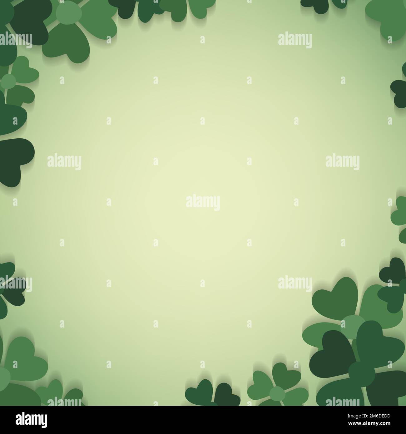 Blank shamrock patterned frame vector Stock Vector Image & Art - Alamy