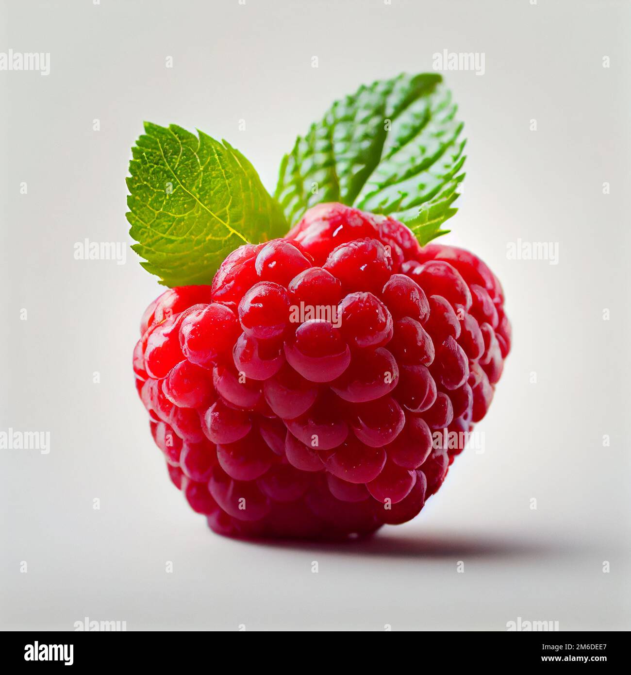 Raspberry fruit isolated on white background Stock Photo - Alamy