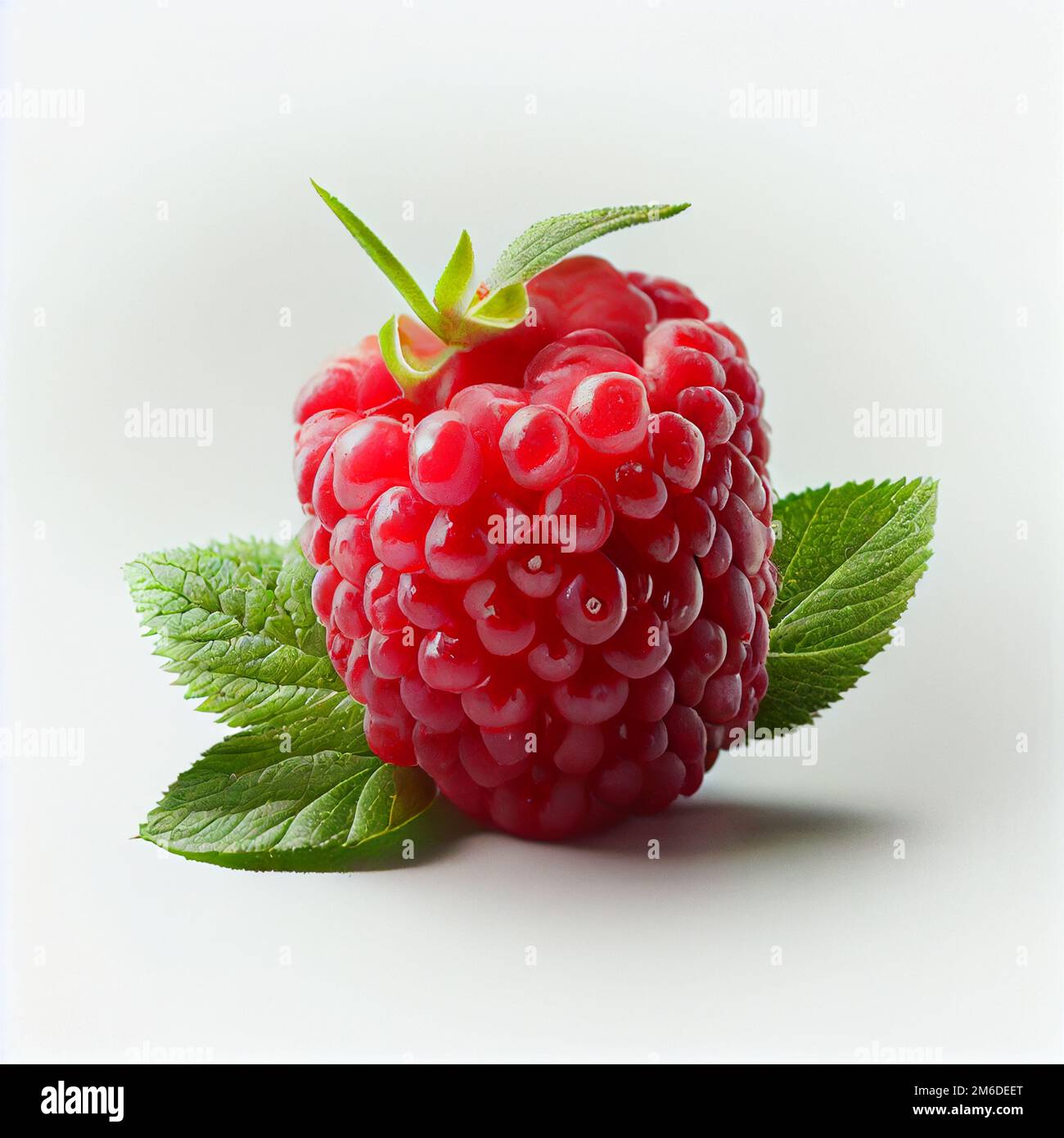 Raspberry fruit isolated on white background Stock Photo - Alamy