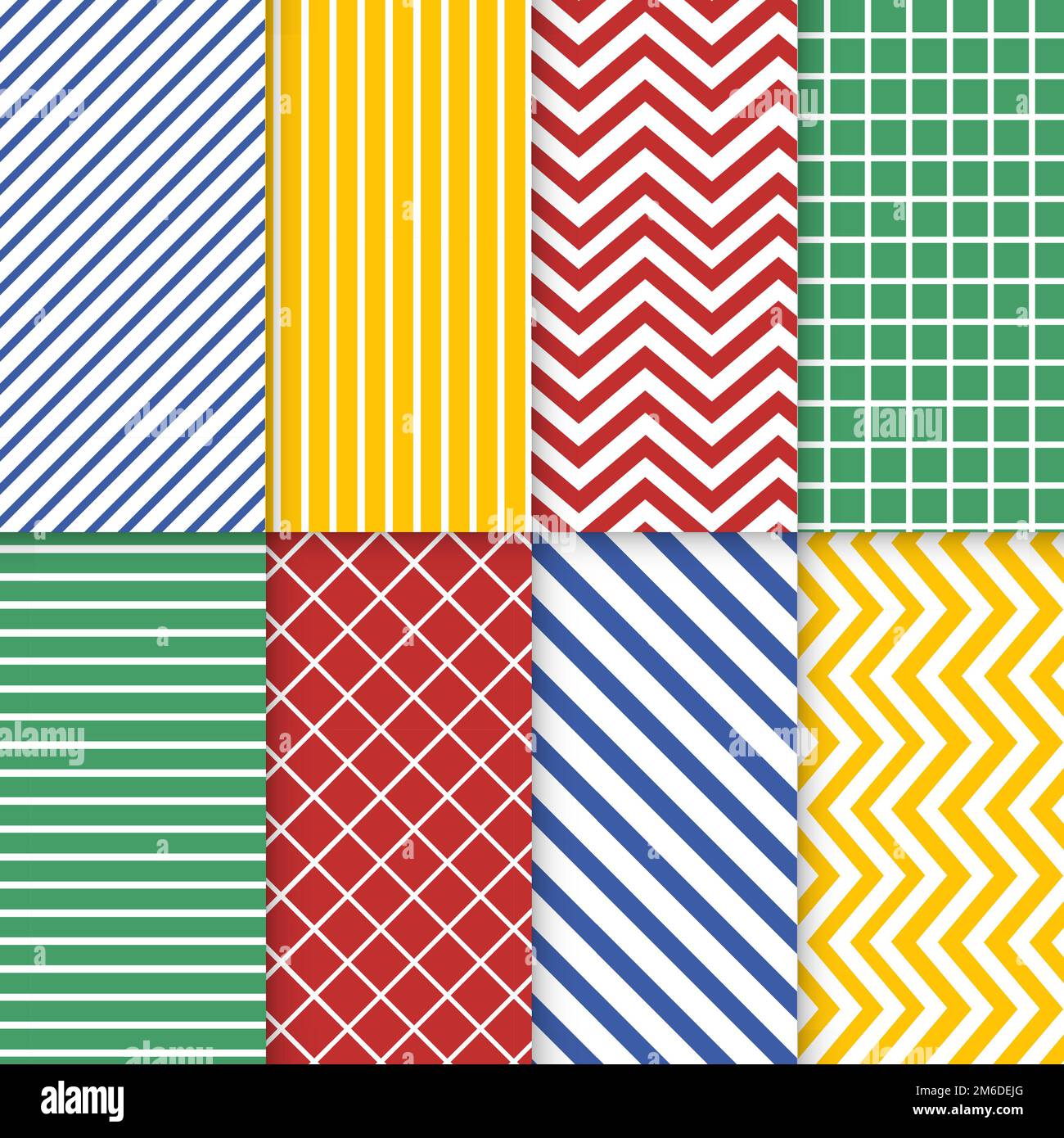 Colorful mixed seamless pattern vector set Stock Vector Image & Art - Alamy