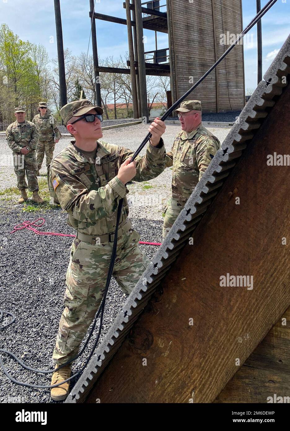 Cpl. Tyler Phelps, a trainer with Company B, 4th Battalion, 399th ...
