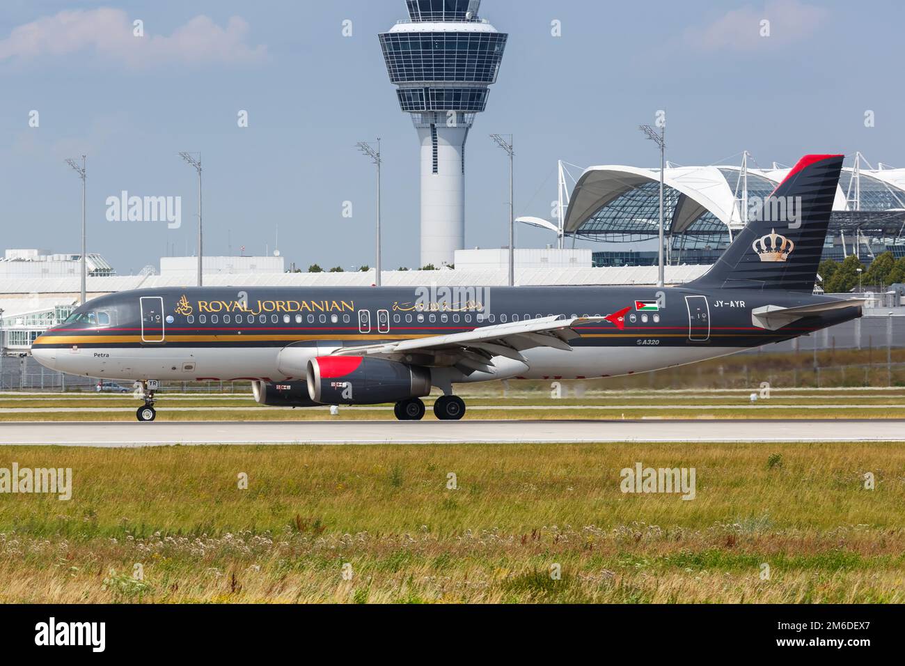 Royal Jordanian Airbus A320 airplane Munich airport Stock Photo - Alamy