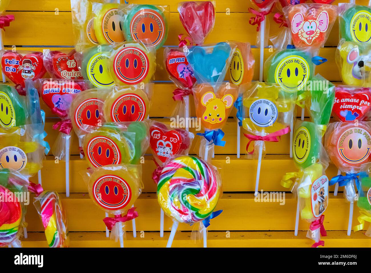 Sicuani Peru candies on display Stock Photo - Alamy