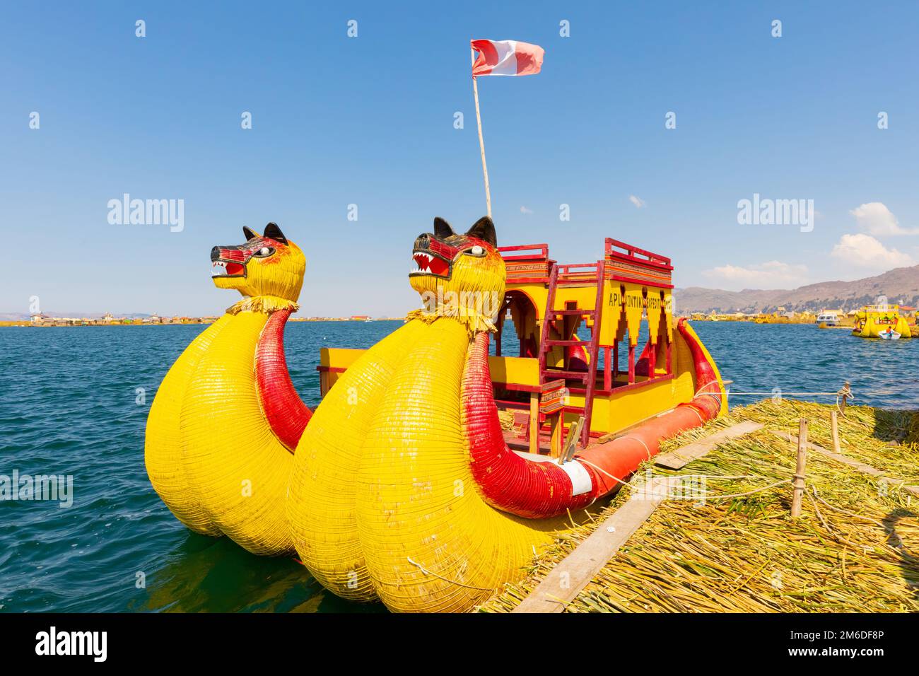South america peru typical boat hi-res stock photography and images - Alamy