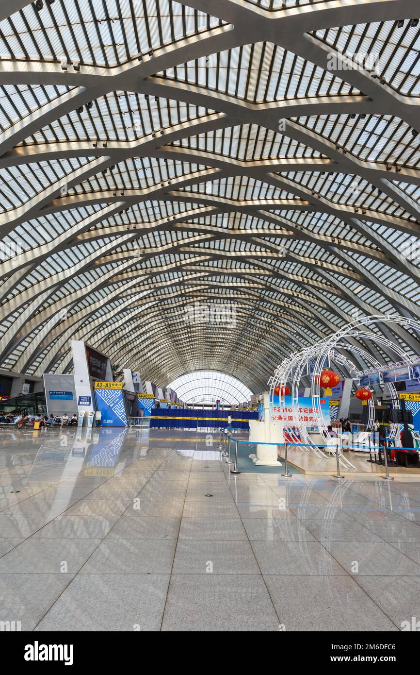 Tianjin West railway train station in China Stock Photo - Alamy