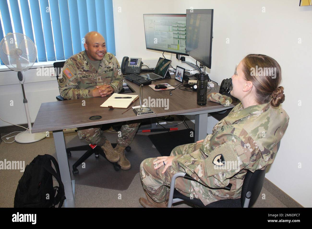 Army Maj. Darryl Bailey, the support operations officer for Army Field ...