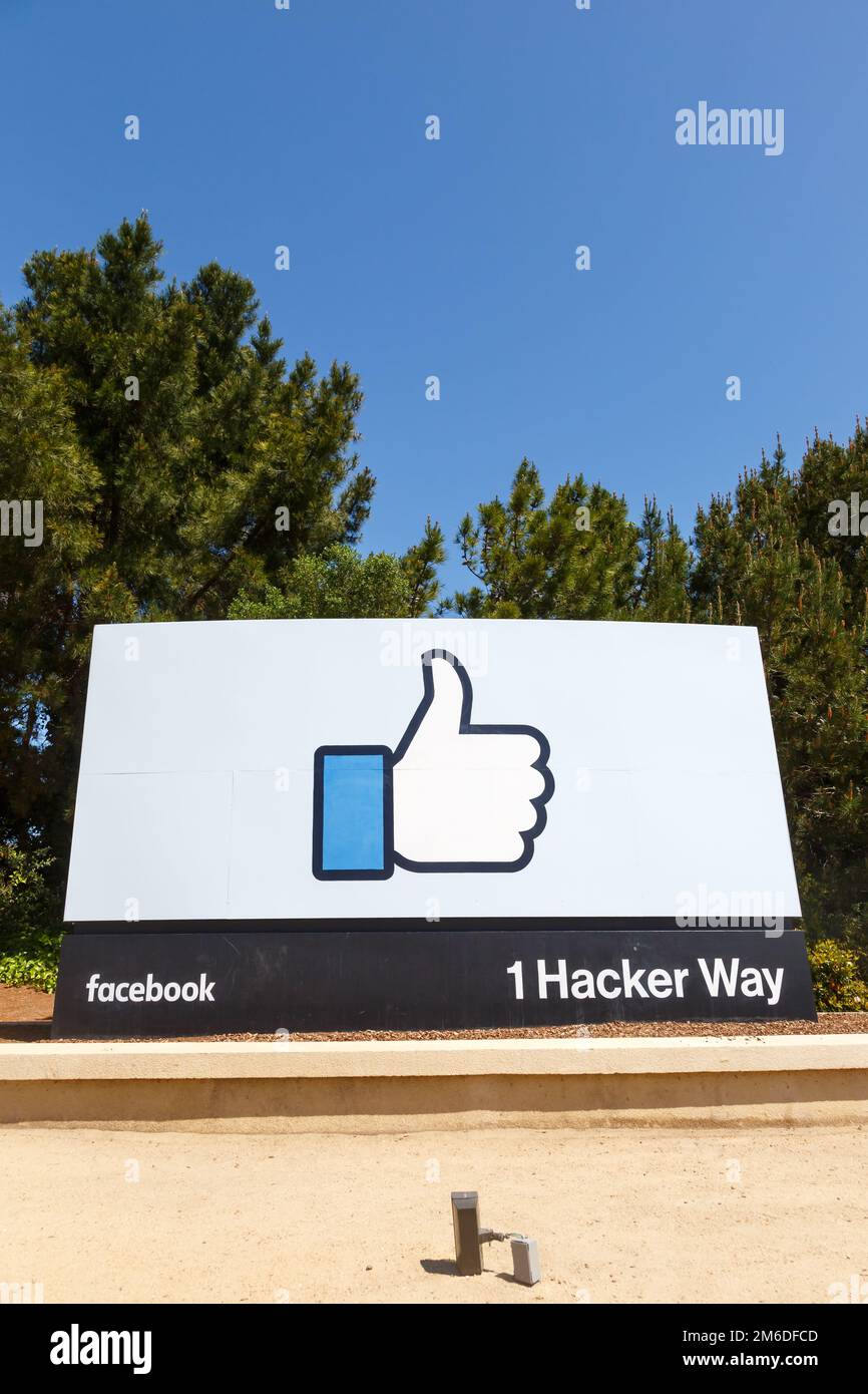 Facebook headquarters thumbs up sign hi-res stock photography and ...