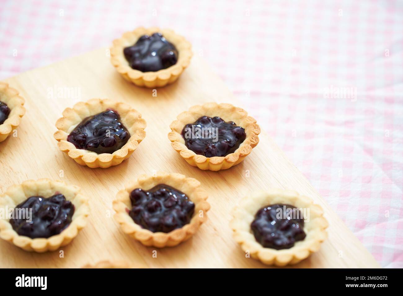 Making dessert, blueberry jam close-up Stock Photo - Alamy