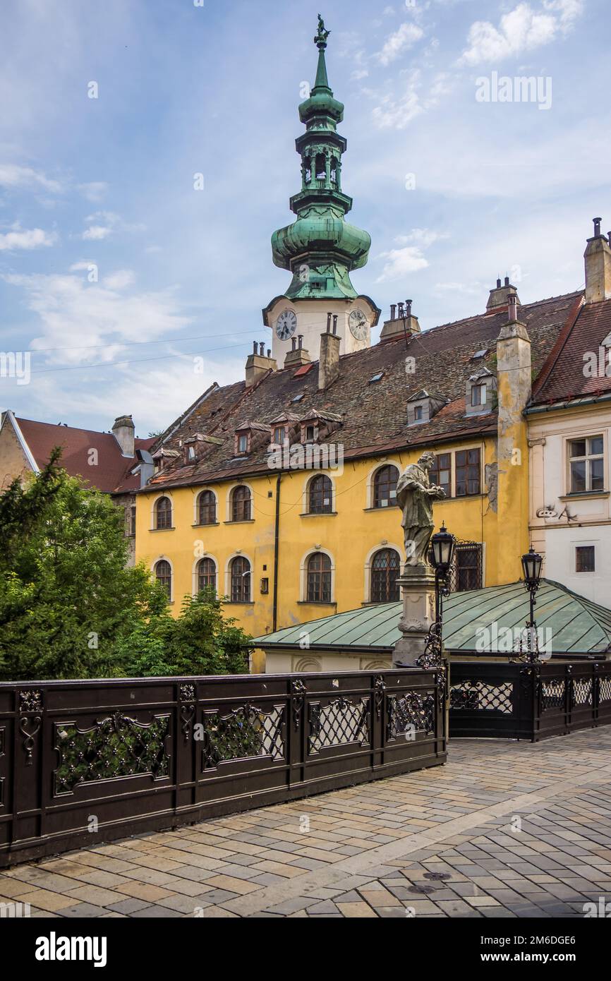 Famous Michael's Gate in bratislava center Stock Photo - Alamy