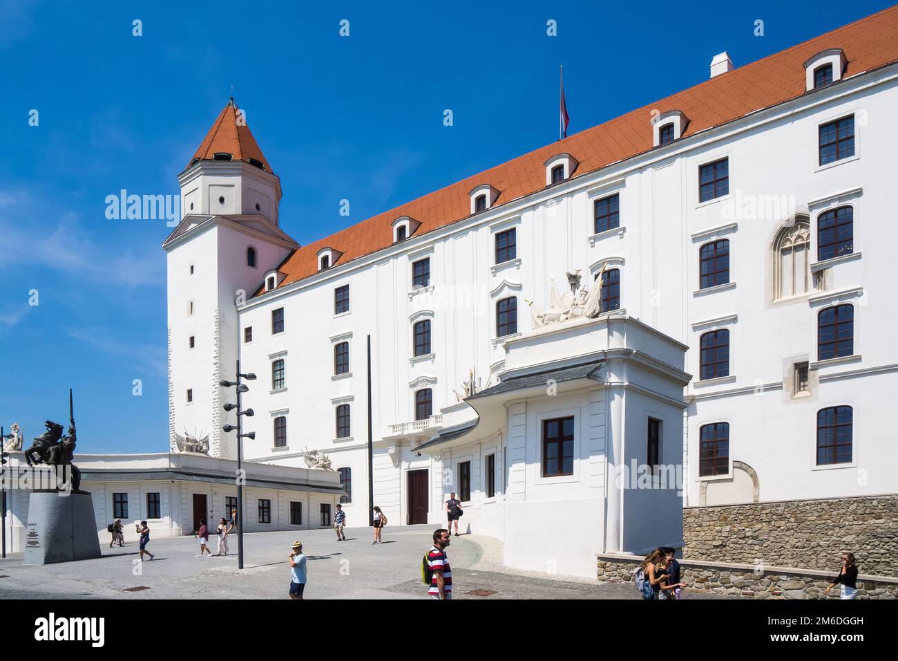 Restored Bratislava Castle in capital of Slovakia Stock Photo - Alamy