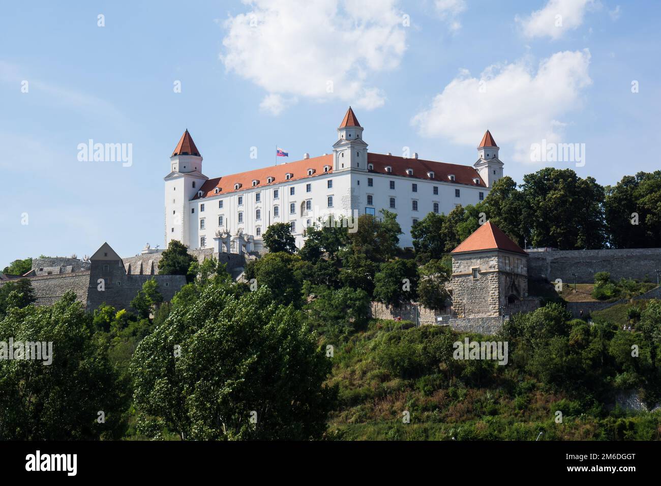 Panorama view of Bratislava Castle famous sight of slovakia Stock Photo ...