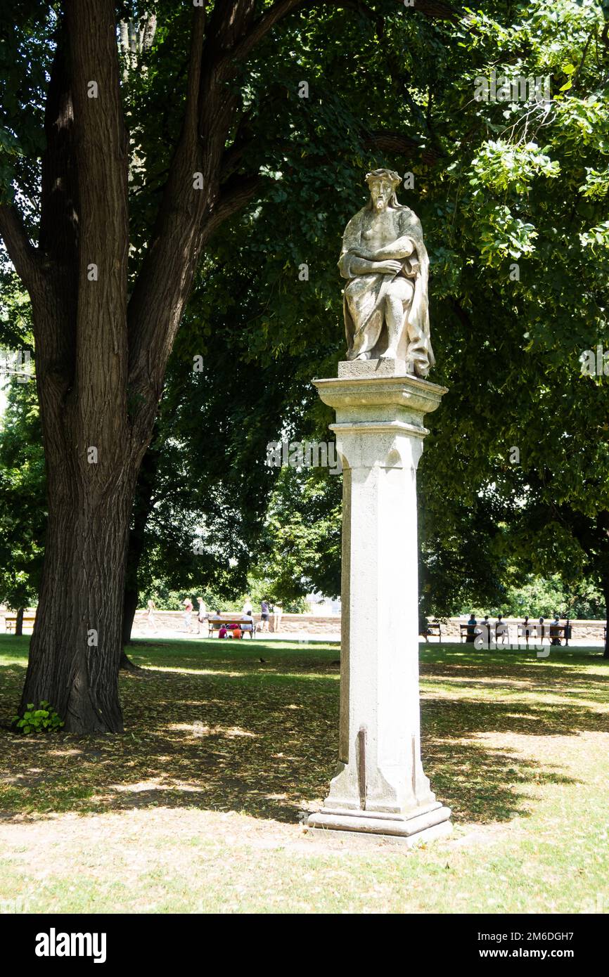 Statue in Bratislava Castle famous sight of slovakia Stock Photo - Alamy