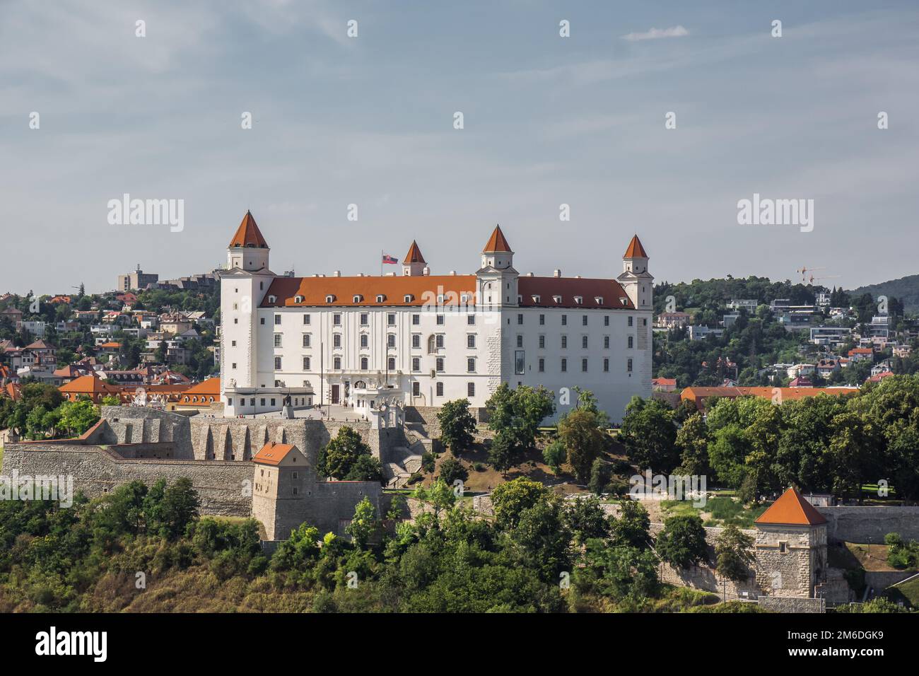 Aerial view of Bratislava Castle famous sight of slovakia Stock Photo ...