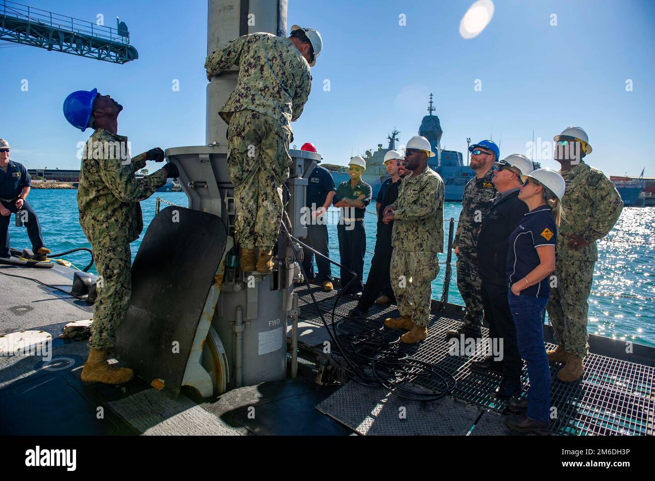 PERTH, Australia (April 24, 2022) – Sailors assigned to the Emory S ...
