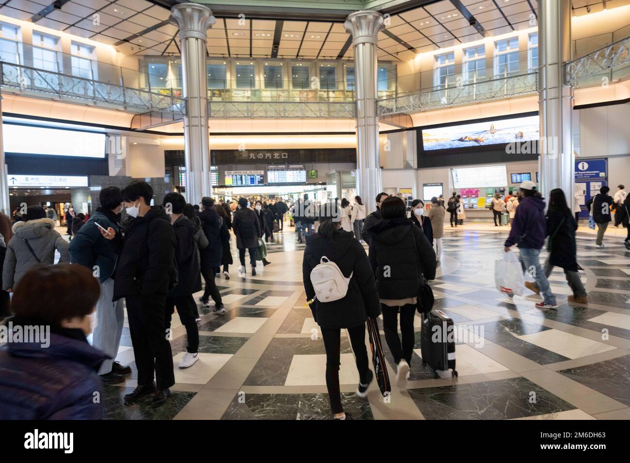 Tokyo, Japan. 3rd Jan, 2023. Interior photos of Tokyo Station (æ ±äº¬é ...
