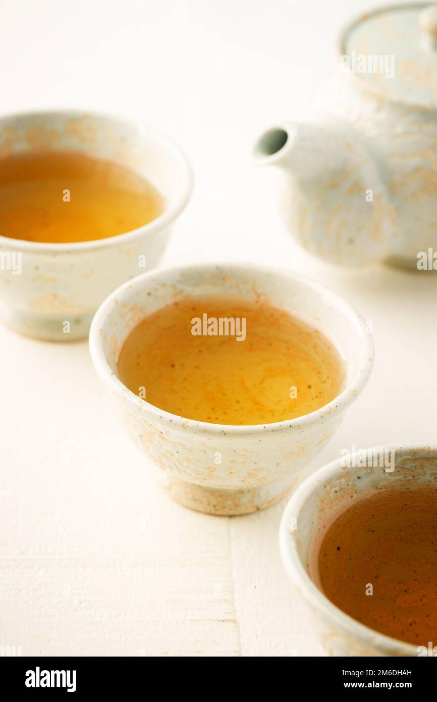 Green tea in traditional teapot Stock Photo - Alamy