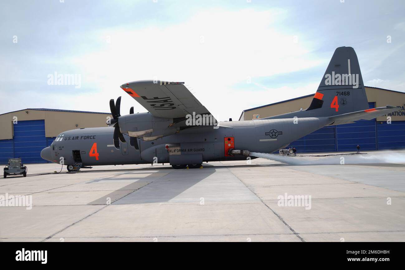 MAFFS (Modular Airborne Fire Fighting System) aircrew assigned to the ...