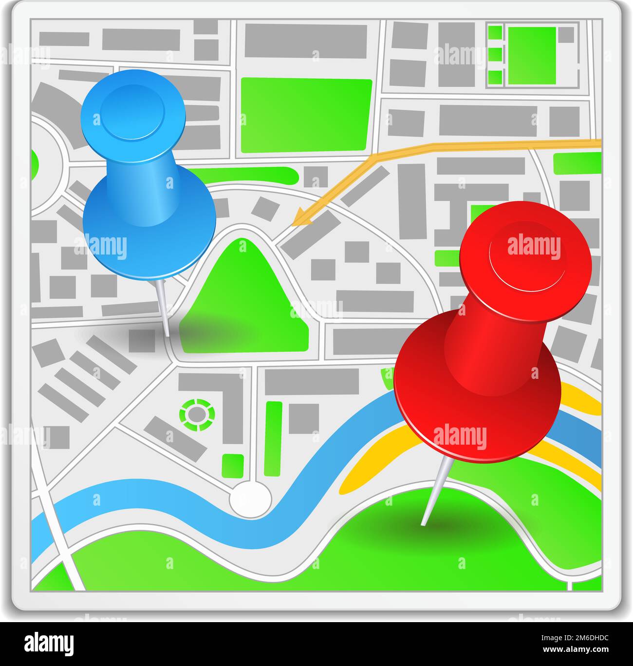 Abstract map icon, vector eps10 illustration Stock Vector Image & Art ...