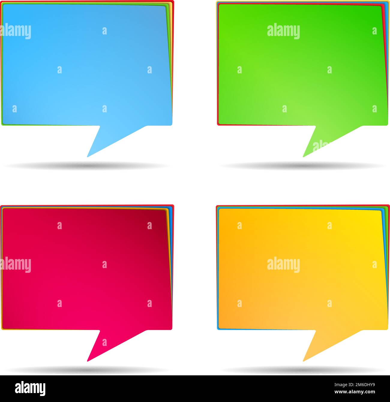 Bright Speech Bubbles, vector eps10 illustration Stock Vector Image ...