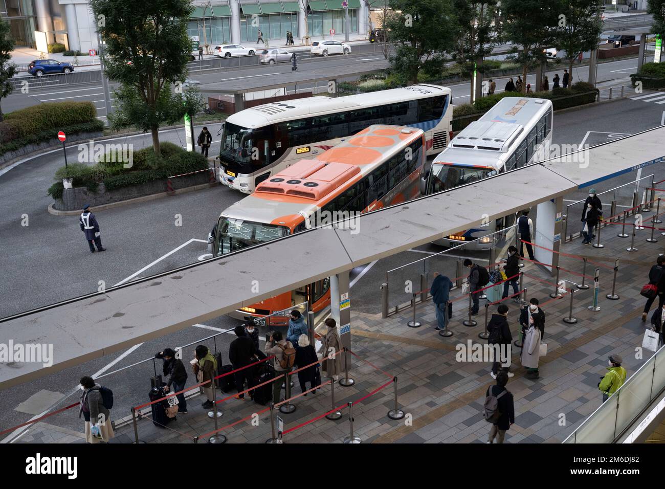 Tokyo, Japan. 3rd Jan, 2023. Intercity buses for intermodal ...