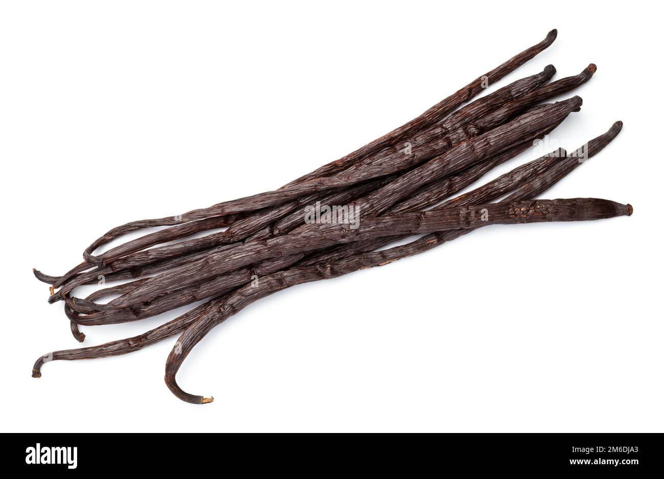 Vanilla Sticks Bunch Isolated On White Background Stock Photo - Alamy