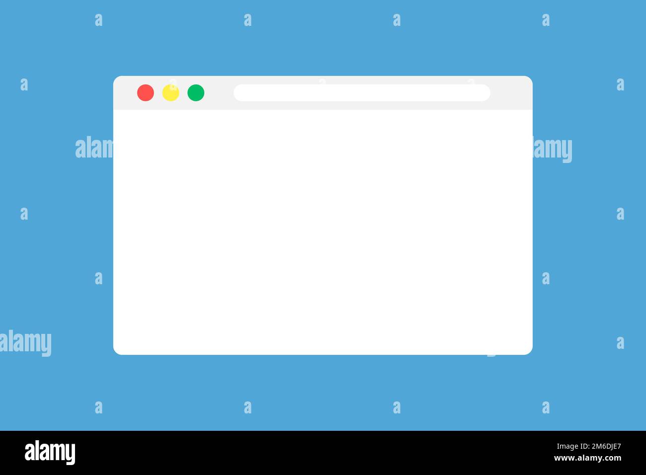 Browser window mock up in trendy flat style. Technology concept vector design. Blank screen web ...