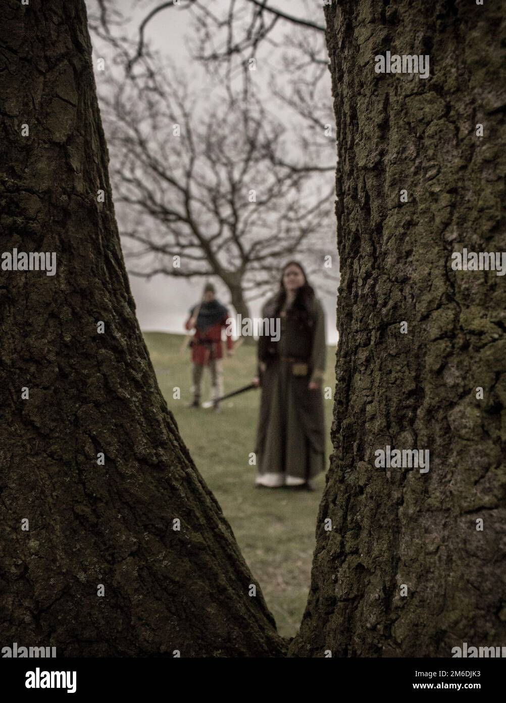 The Viking couple Stock Photo - Alamy