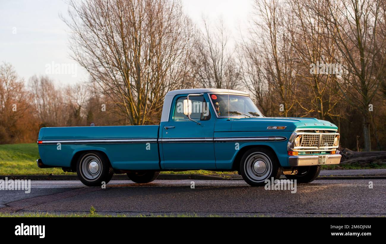 1970 Ford F100 Truck Blue Ford F100 Hi Res Stock Photography And
