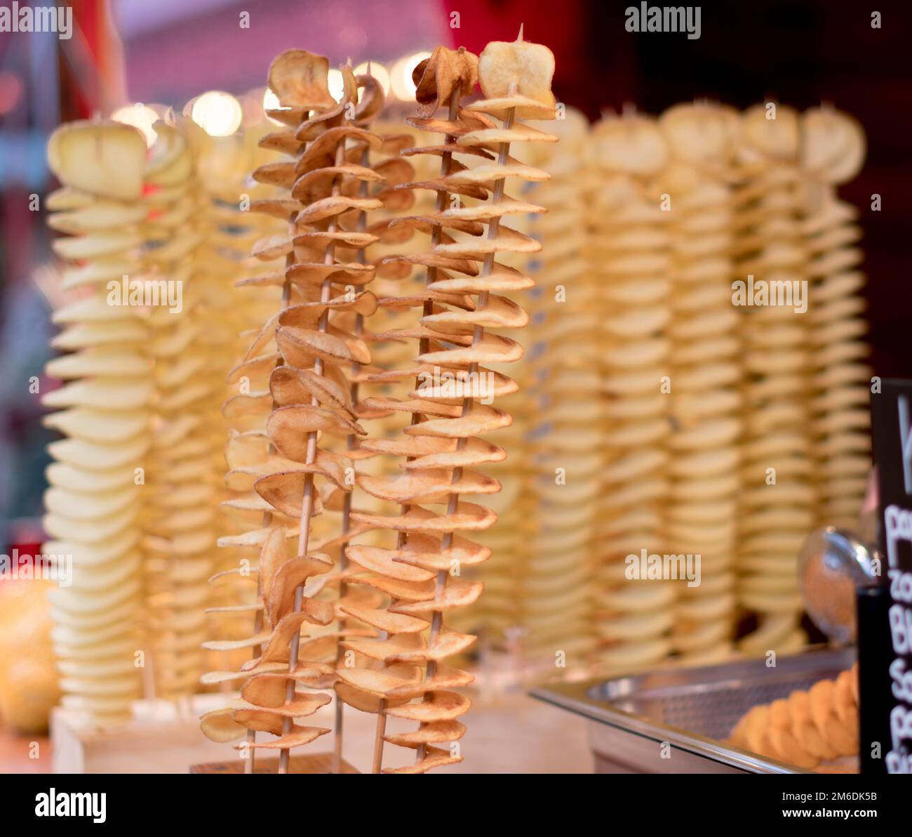 chips at the Christmas market Stock Photo - Alamy