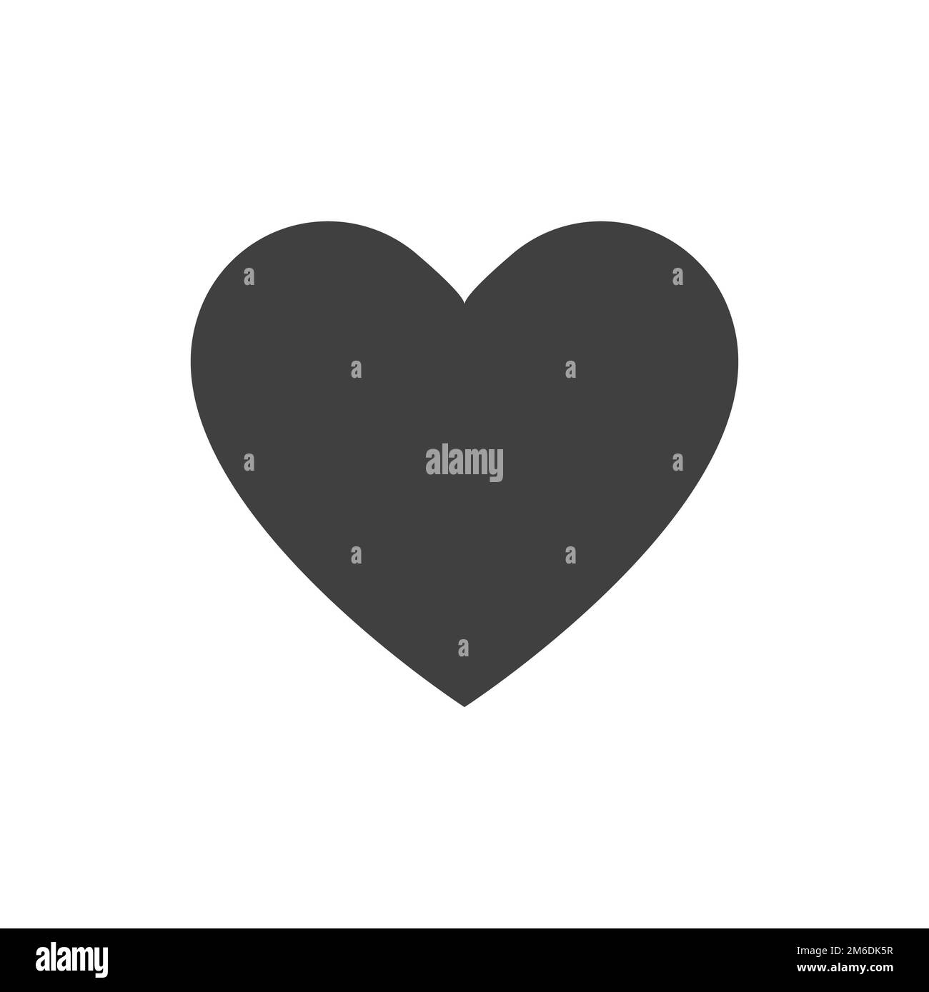 Heart icon sign of love or like isolated. Social media or network ...