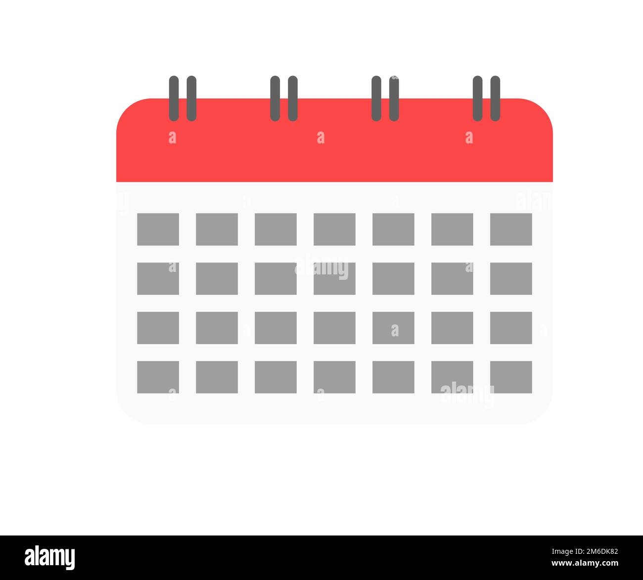 Callendar in trandy flat style. Isolated business element. Reminder ...