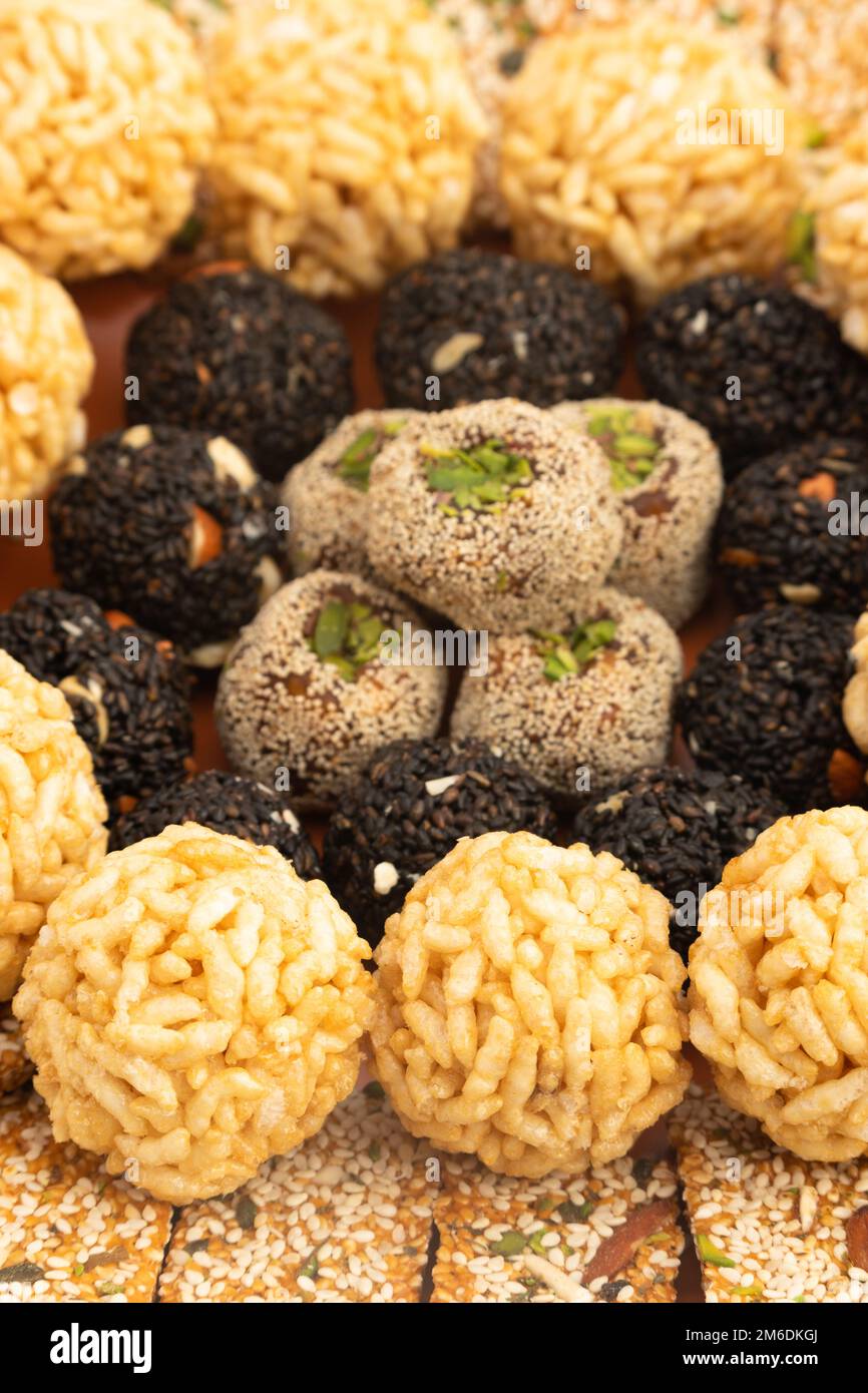 Gajak rolls hi-res stock photography and images - Alamy