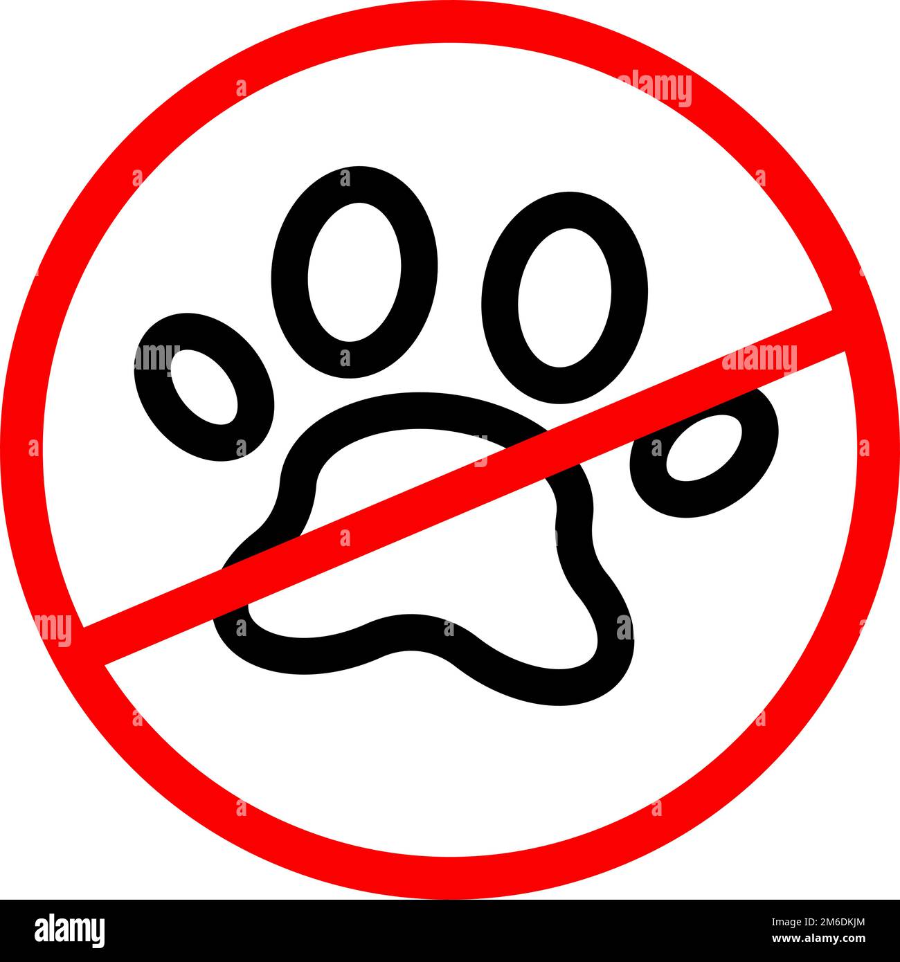 Animal Prohibited. Animal Restricted Sign. Pets prohibited. Editable ...