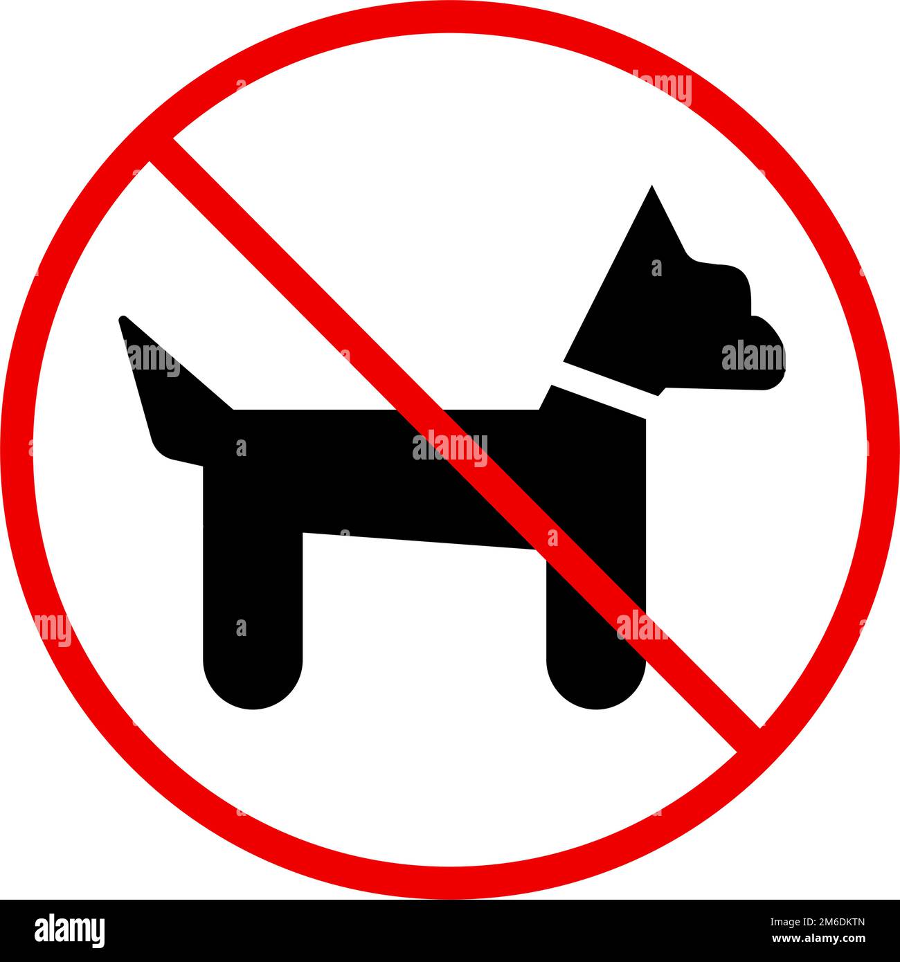 No Pet Sign. No animal icon. Editable vector Stock Vector Image & Art ...