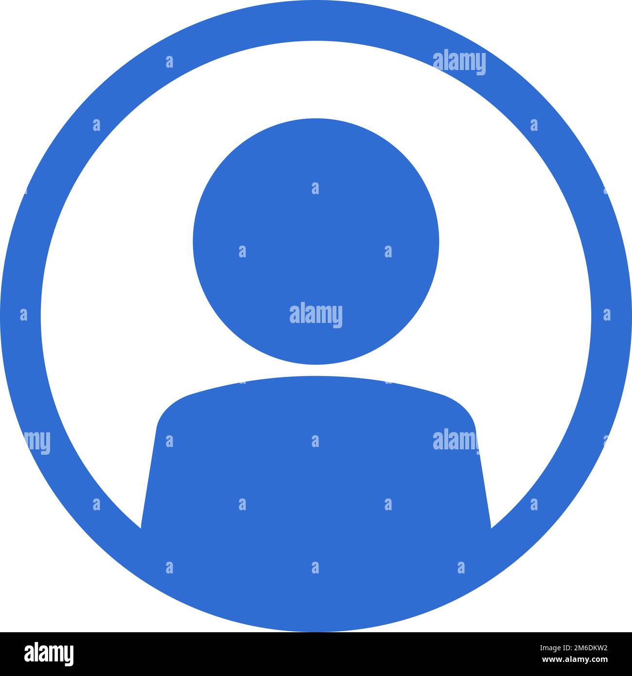 Round person button icon. Account and My Page button. Editable vector Stock Vector Image & Art ...