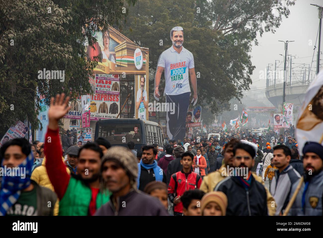 New Delhi, India. 03rd Jan, 2023. A Rahul Gandhi Cutout seen during the ...