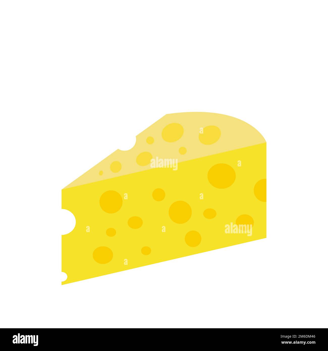 Vector illustration for peace of cheese flat design Stock Photo - Alamy