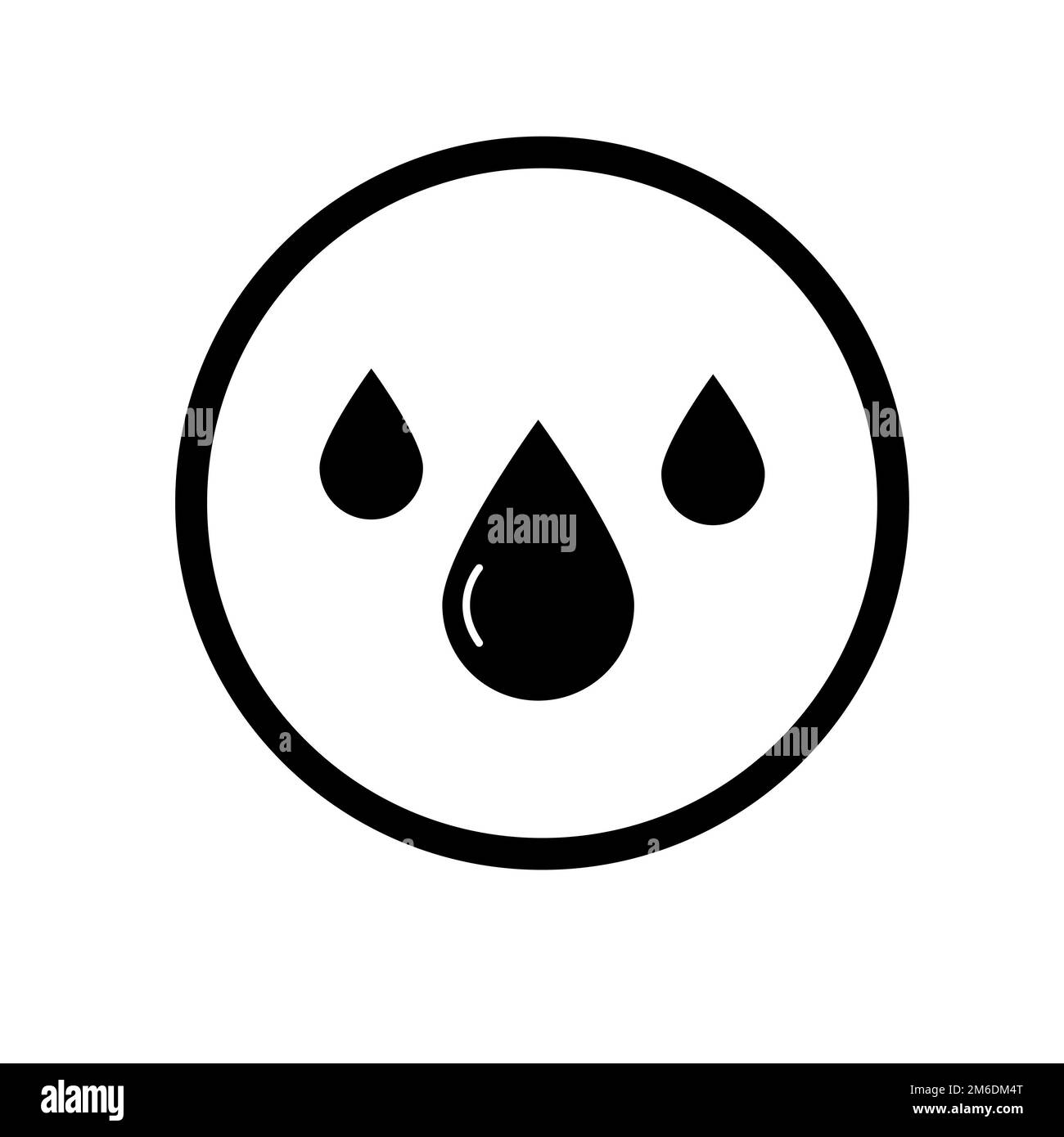 Vector icon water or oil drops nature symbol simple drops raindrops ...