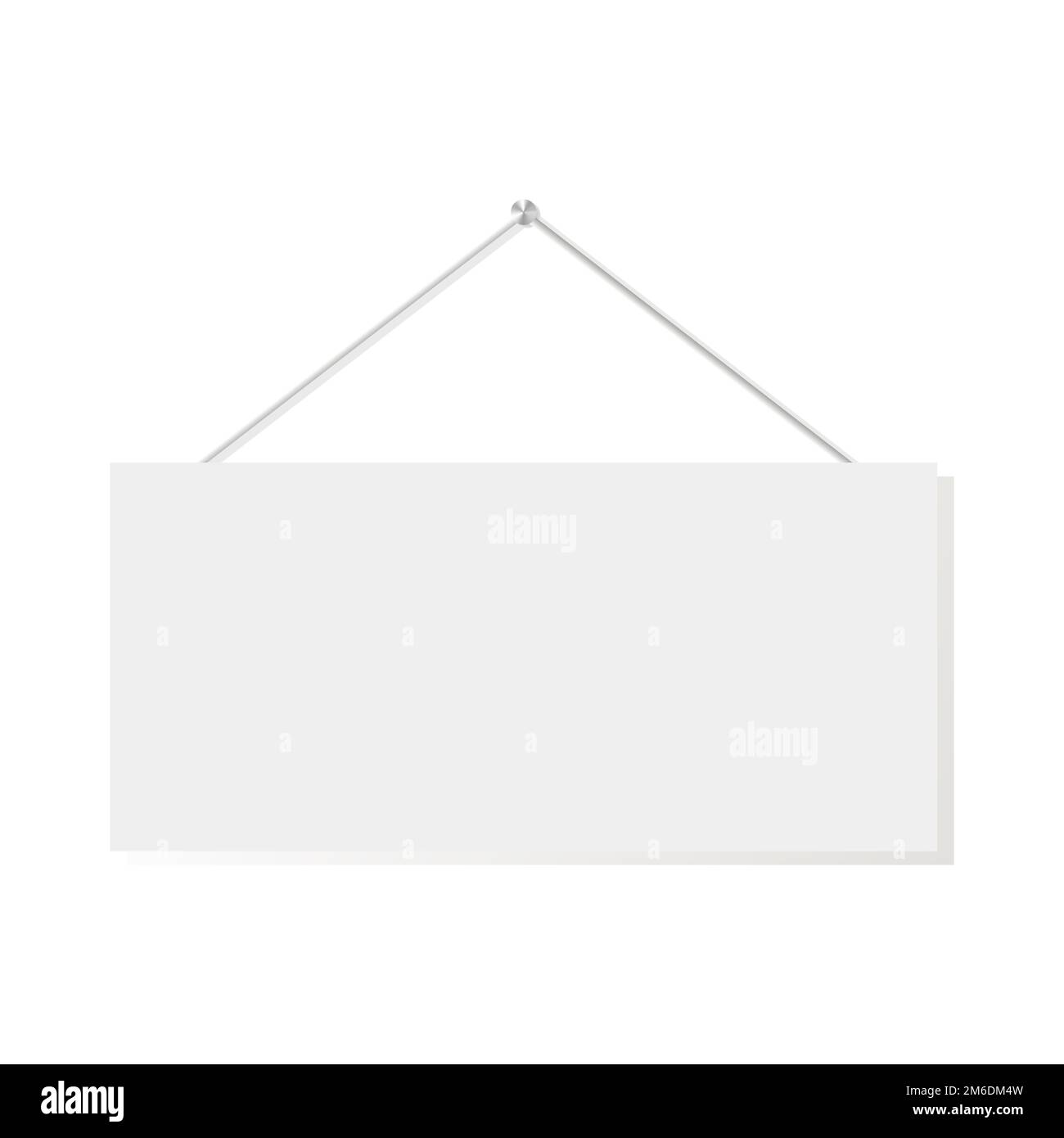 Vector illustration empty banner or signboard white banner empty board ...